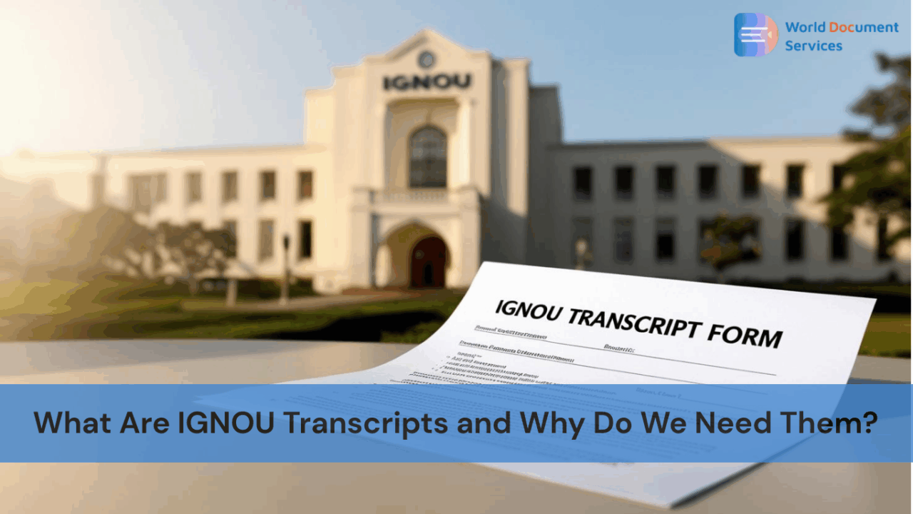 What Are IGNOU Transcripts, and Why Do I Need Them?