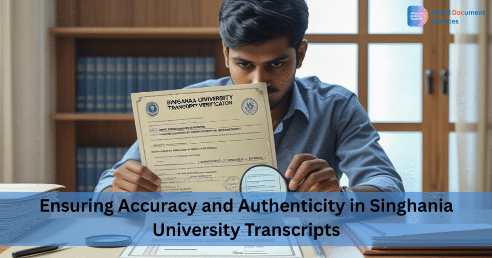 Ensuring Accuracy and Authenticity in Singhania University Transcripts - World Document Services